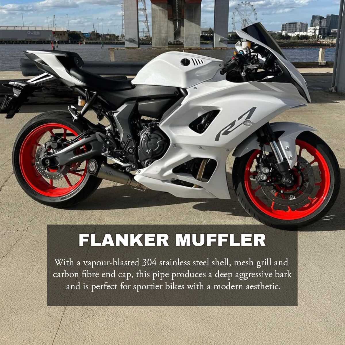 Yamaha R7 (2022-2026+) Full Stainless Exhaust System | Kelpi Custom Moto